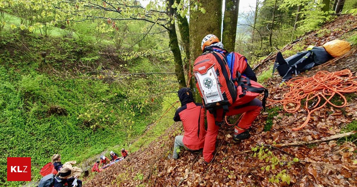 Liezen : Schwere Verletzungen: 83-Jähriger stürzte 50 Meter in Bach